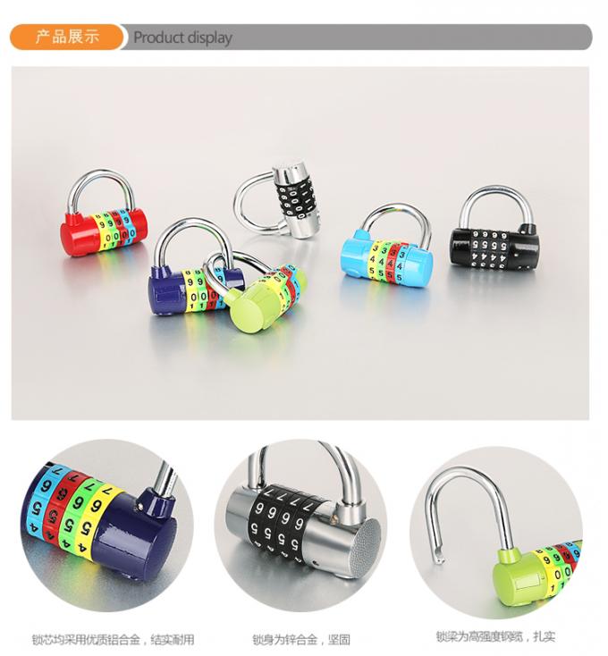 Zinc Alloy Steel Door Combination Lock Padlock Number Combination Round ...