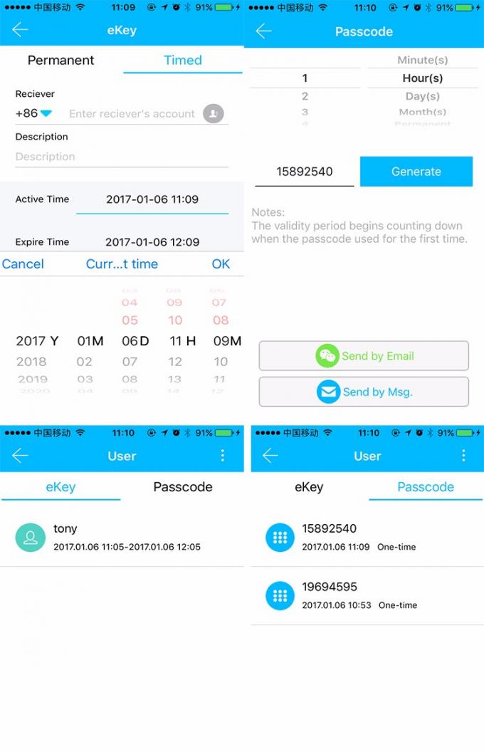 Bluetooth Electronic Keyless Touchscreen Smartphone Remote ...