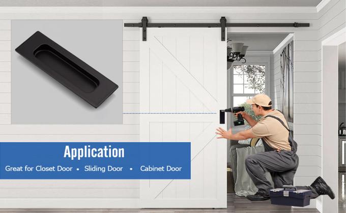 Invisible Rectangular SS304 Bypass Door Finger Pulls