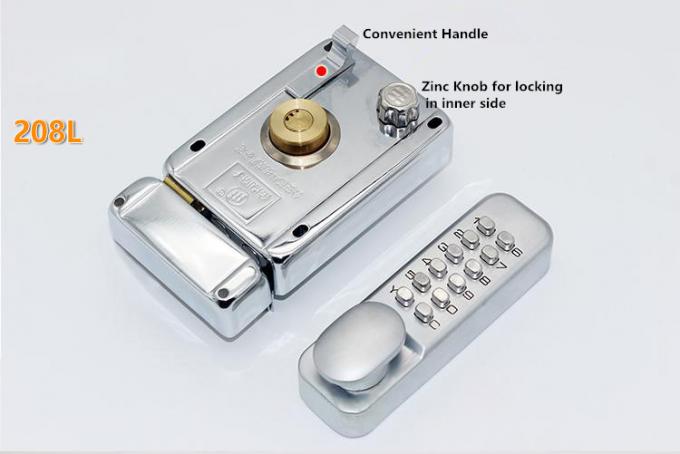 Keyless Mechanical Doorlock Easy To Use Push Button Entrance Lock