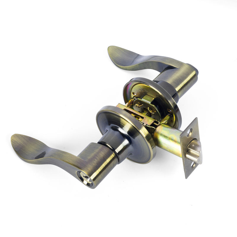 Zinc Alloy Tubular Lever Antique Bronze Door Lock Handle Set Mortise ...