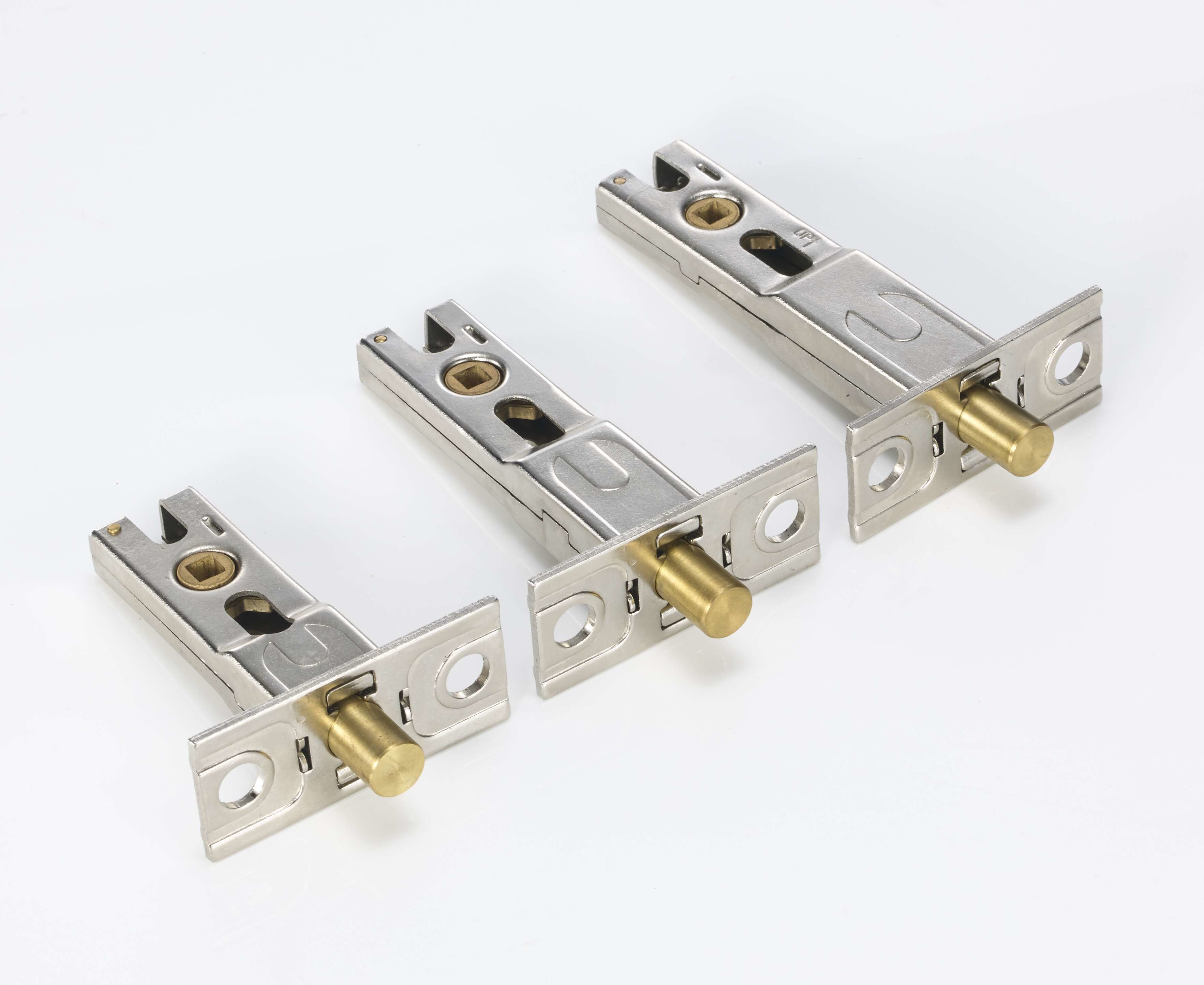 70mm Backset Round Latch Anti Corrosion Satin Brass Material